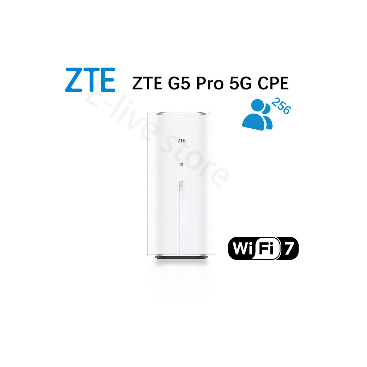 ZTE G5 Pro MC8512 5G CPE Router AI 5G FWA WiFi7 BE7200 – E-live Store